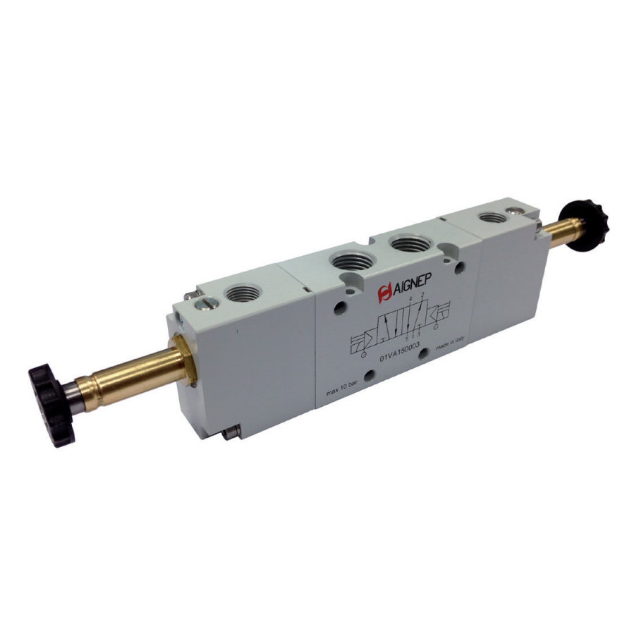 Jaotur 5/2, 1/8, solenoidiga, bi stabiilne | Aircom
